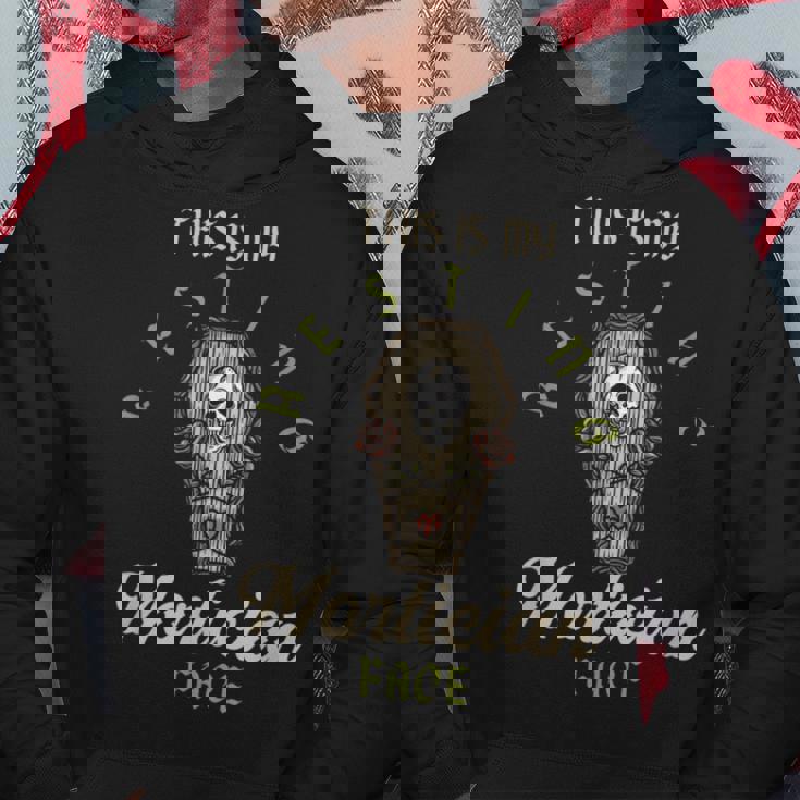 Mortician Face Skull Skeleton Embalmer Funeral Mortuary Hoodie - Monsterry