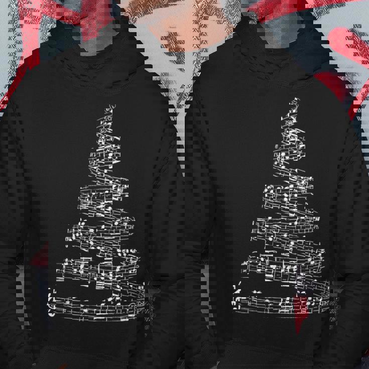 Musical Christmas Notes And Treble Christmas Tree Music Hoodie - Monsterry