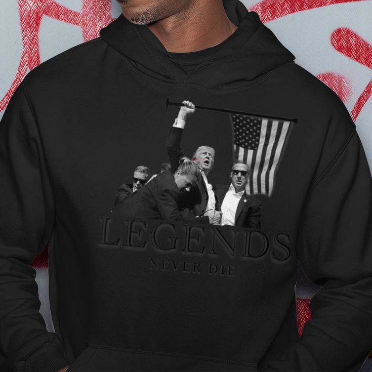 President Donald Trump 2024 Legends Never Die Usa Patriotic Hoodie ...