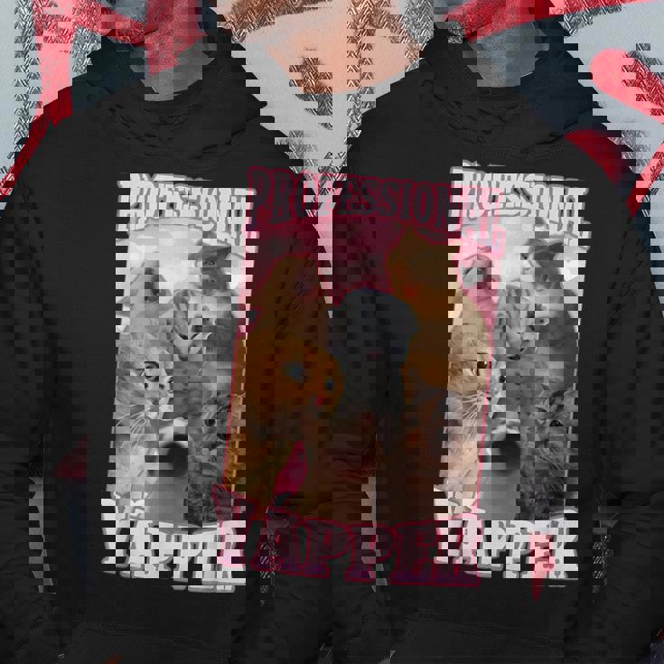 Professional Yapper Cat Meme Goofy Ahh Ironic Cat Hoodie - Thegiftio