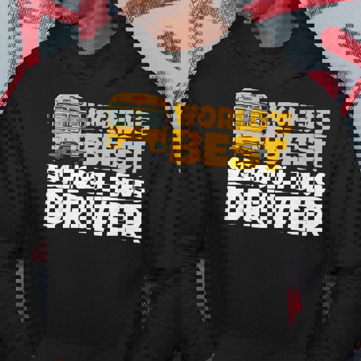 School Bus Driver Worlds Best Bus Driver Hoodie - Seseable