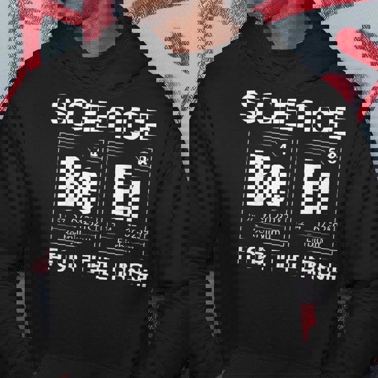 Science For The Irish Beer Periodic Table White Hoodie - Monsterry