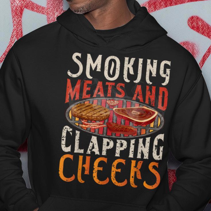 Smoking Meats And Clapping Cheeks Bbq Meat Smoke Hoodie - Monsterry