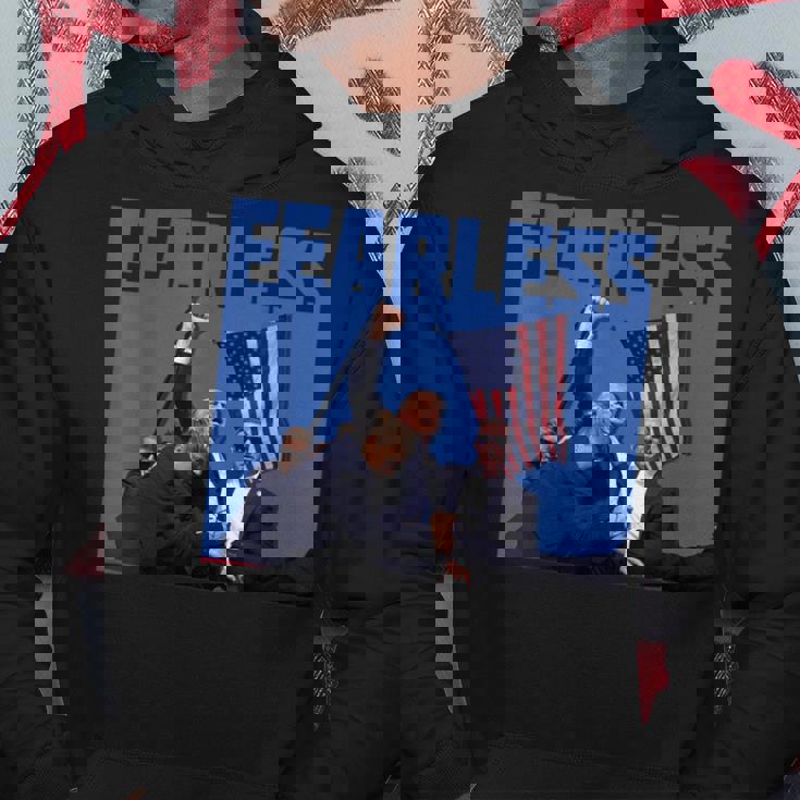 Trump 2024 Fearless Republican Usa Hoodie - Monsterry