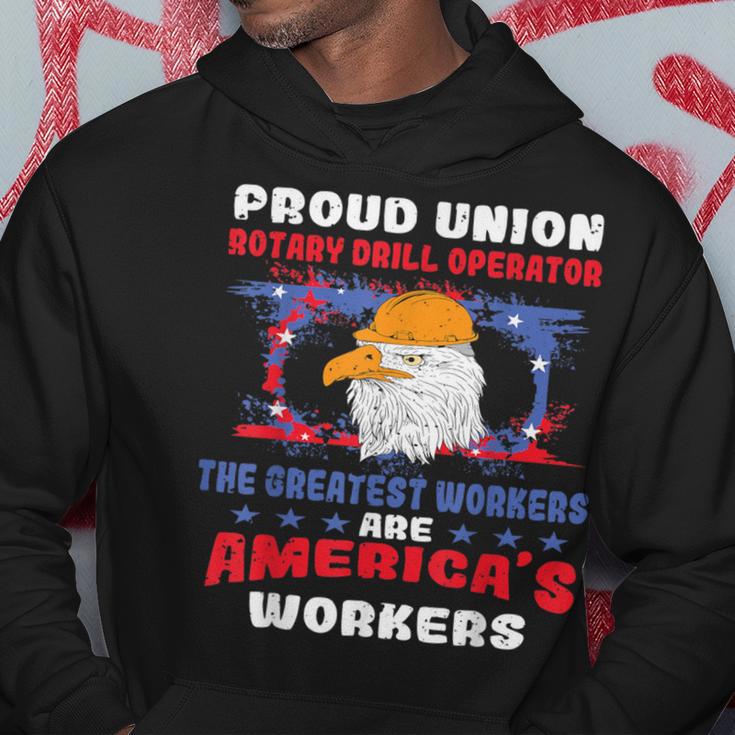 Union Rotary Drill Operator For Patriotic Workers Hoodie - Monsterry
