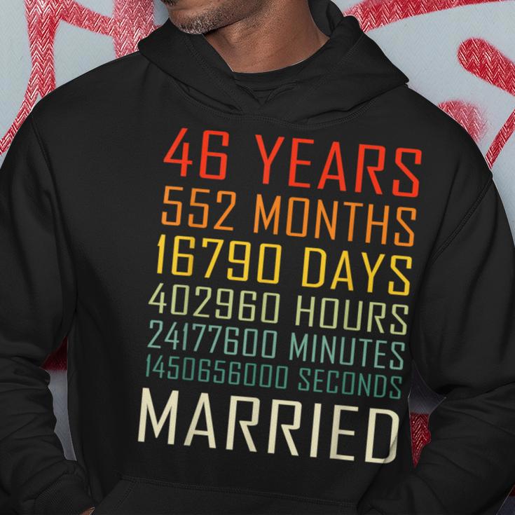 Vintage 46 Years Months Married 46Th Wedding Anniversary Hoodie - Monsterry