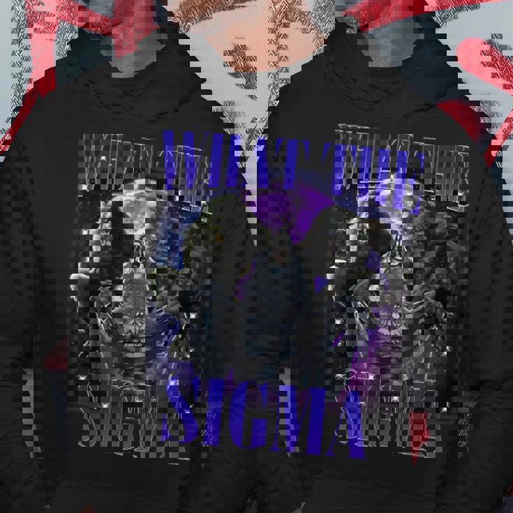 Wolf What The Sigma Alpha Wolf Meme Hoodie | Mazezy