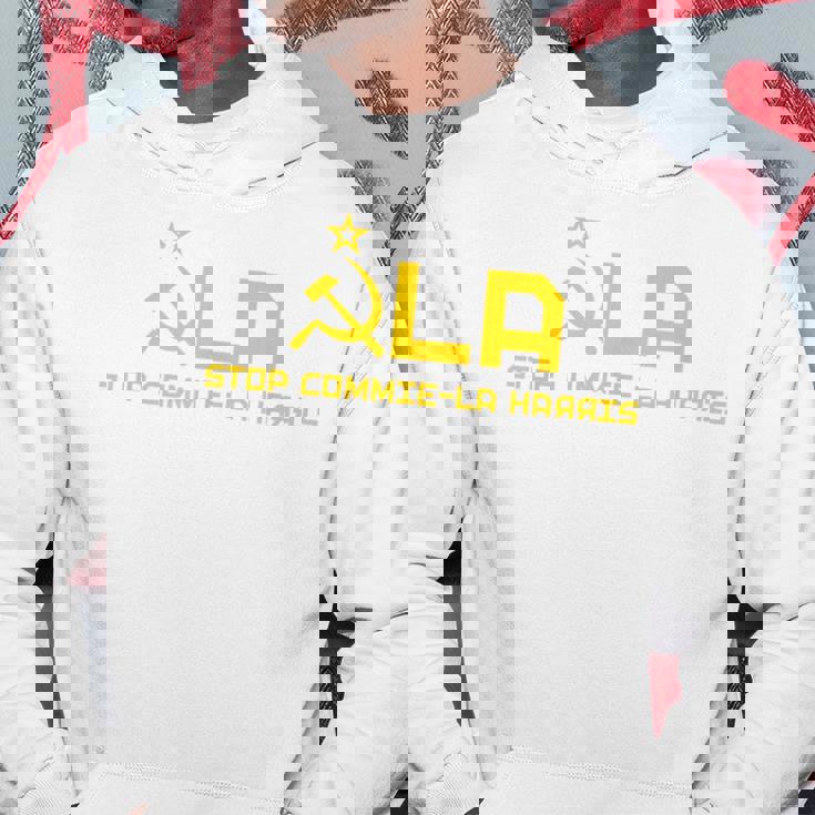 Commie-La Stop Commie-La Harris Stop Kamala Trump 2024 Hoodie - Monsterry