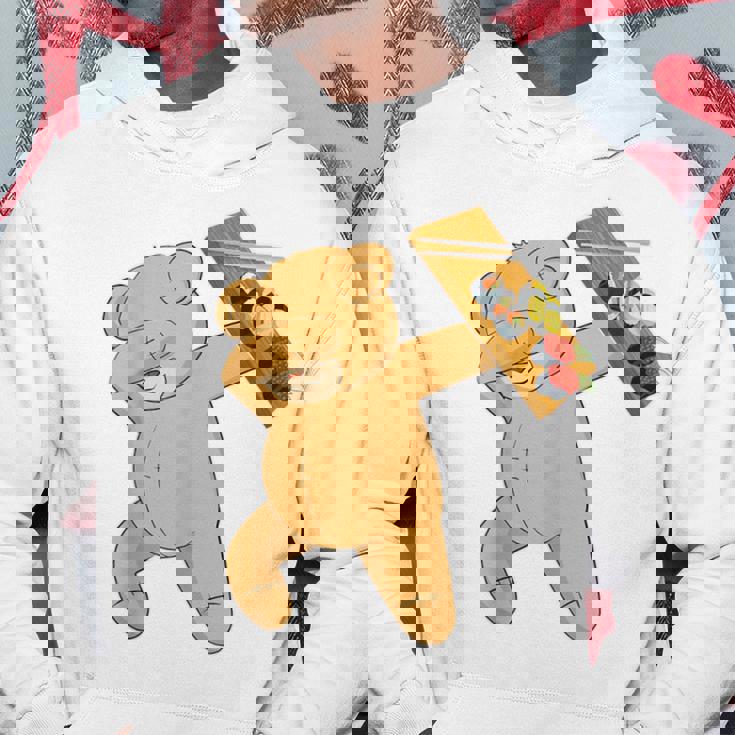 Dabbing Teddy Bear Sushi Rice Cooker Animal Hoodie - Monsterry