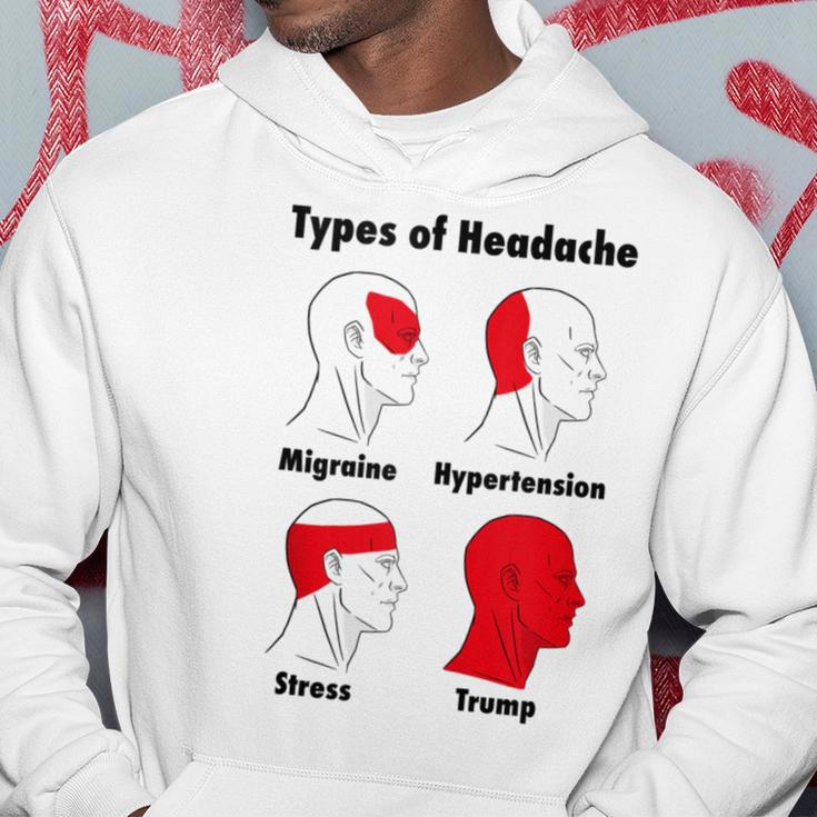 Donald Trump Types Of Headache Meme Hoodie - Monsterry
