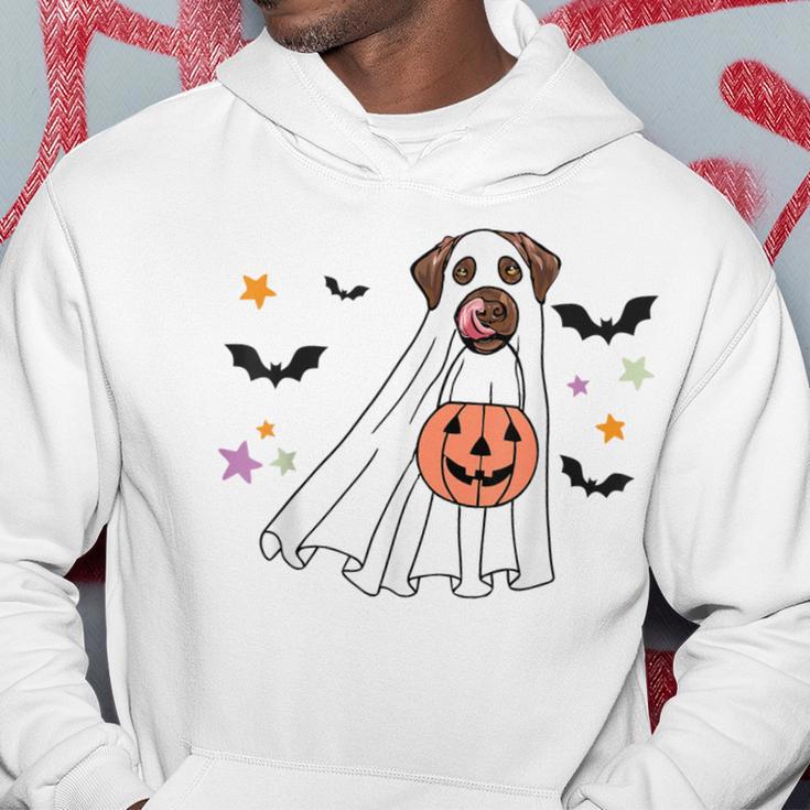 Ghost Chocolate Labrador Retriever Boo Dog Halloween Costume Hoodie ...