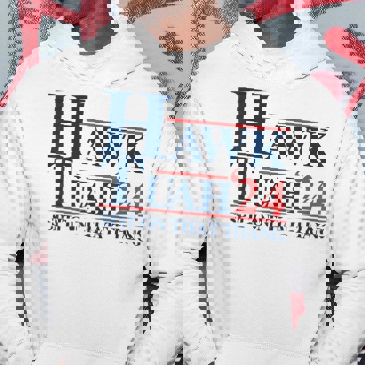 Hawk Tuah 2024 Hawk Tuah 24 Spit On That Thang Hawk Tush Hoodie - Monsterry