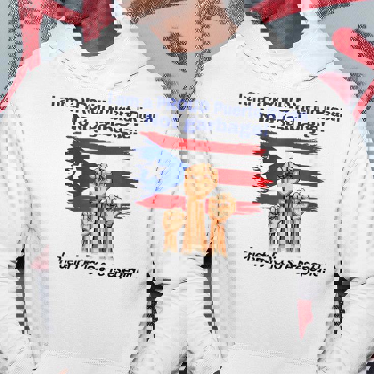 I Am A Proud Puerto Rican Not Garbage Puerto Rico Se Respeta Hoodie ...