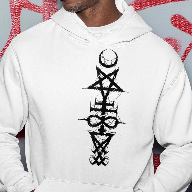 Satanic Symbols Sigil Of Lucifer Inverted Pentagram Unholy Hoodie ...