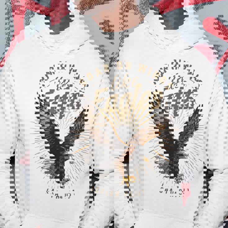 Soar On Wings Like Eagles Isaiah 40 Hoodie - Monsterry