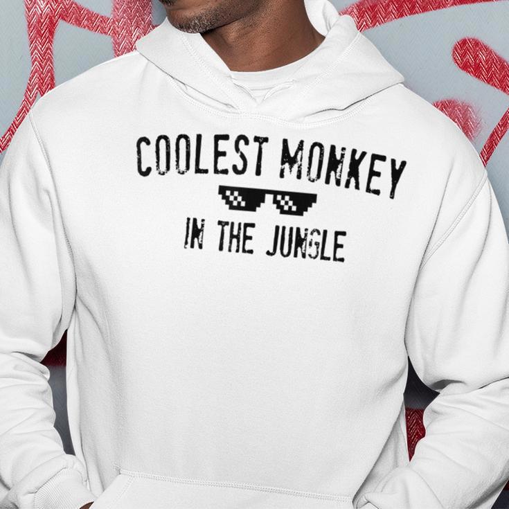 Thug Coolest Monkey In The Jungle Classic Fit Hoodie - Monsterry