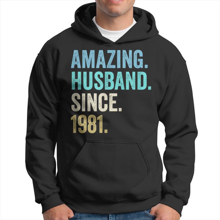 Amazing Husband Since 1981 43Rd Wedding Anniversary 43 Years Hoodie ...