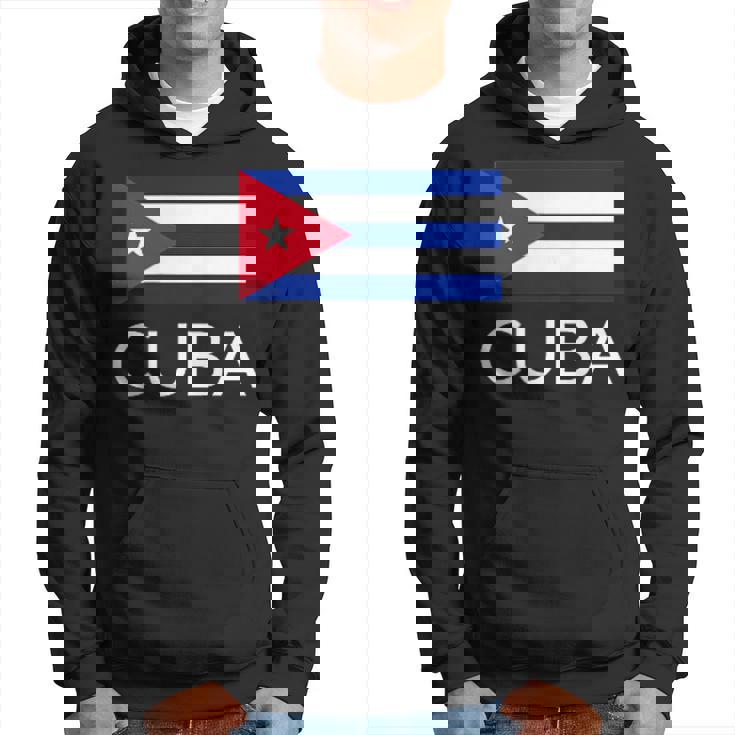 Cuban Flag Cuba Baseball Soccer Fan Hoodie - Monsterry