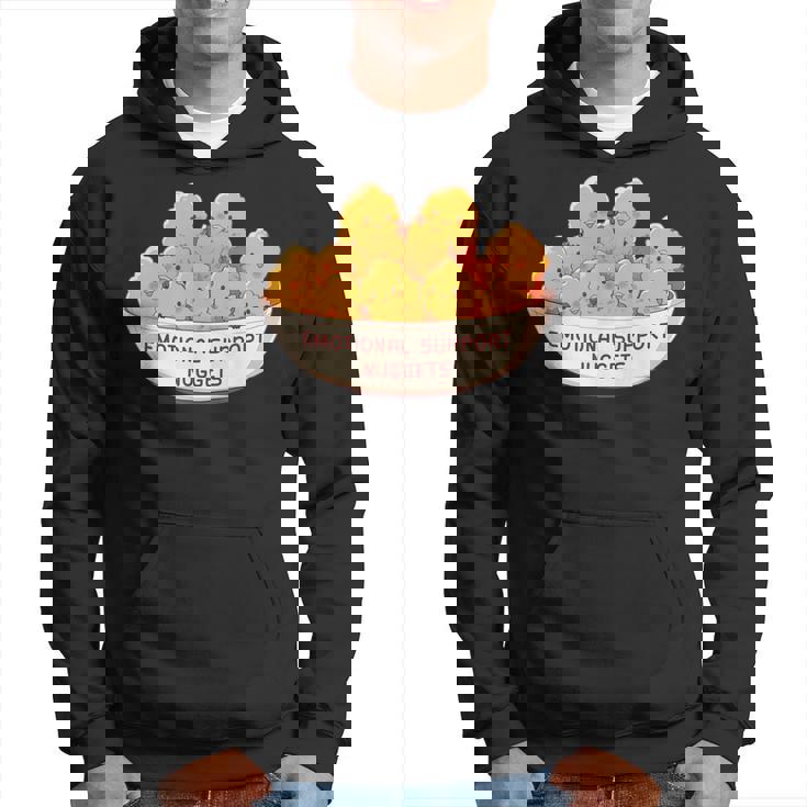 Emotional Support Nuggets Cute Kawaii Nugget Cup Hoodie - Monsterry