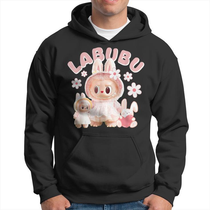 Labubu Cute Labubu The Monsters Pink Meme Men's T-shirt Back Print ...