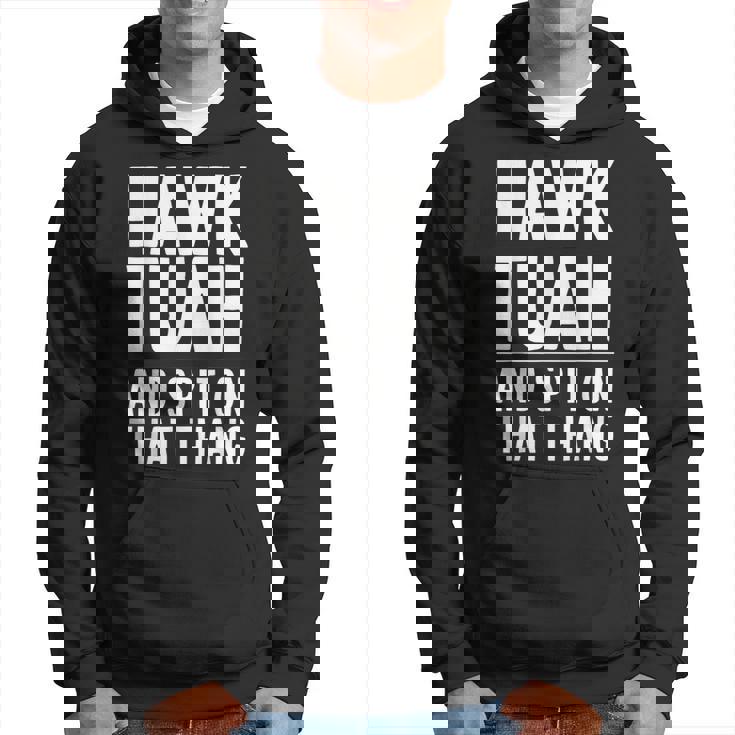 Hawk Tuah White Trash Party Attire Hillbilly Costume Hoodie - Monsterry