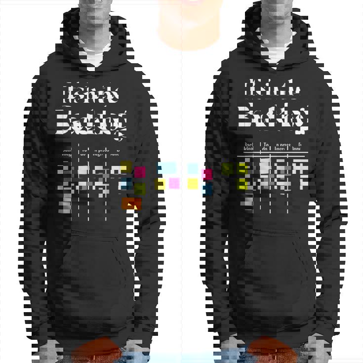 It's In The Backlog Agile Quote For Agile Coach Scrum Master Hoodie ...