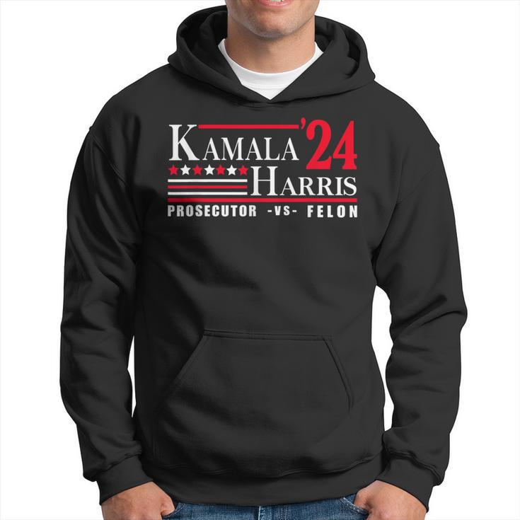 Kamala Harris 24 Prosecutor Vs Felon Madam President Hoodie - Monsterry