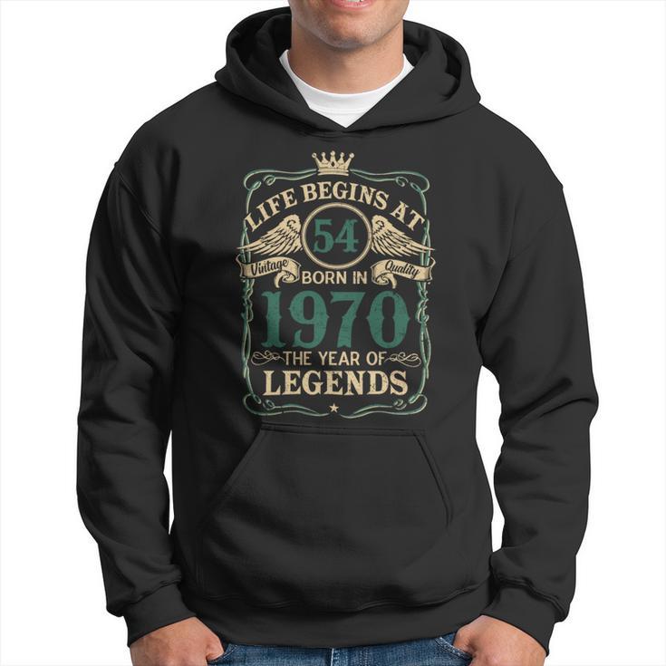 Life Begins At 1970 Born In The Year Of Legends Hoodie - Monsterry