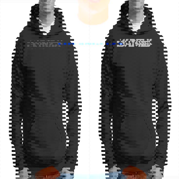 Los Angeles Thin Blue Line Police Officer Lapd Hoodie - Monsterry