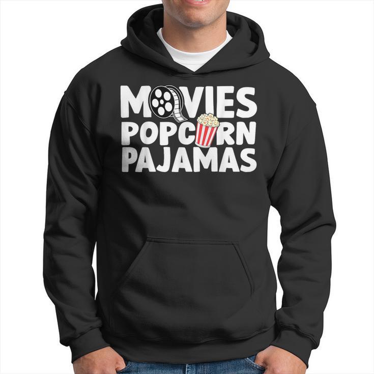 Movies Popcorn And Pajamas Popcorn Movie Night Hoodie | Mazezy