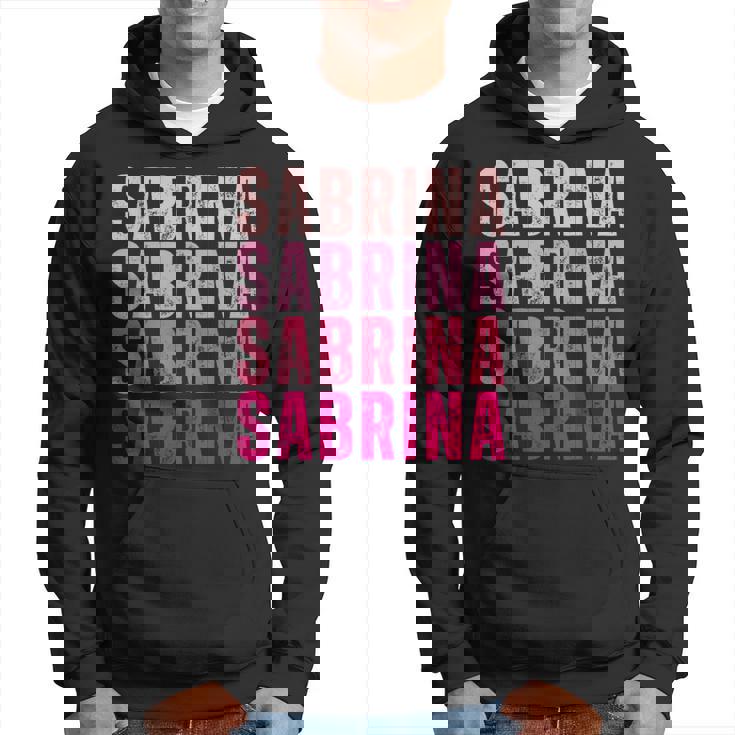 Personalized Name Sabrina I Love Sabrina Vintage Hoodie | Mazezy