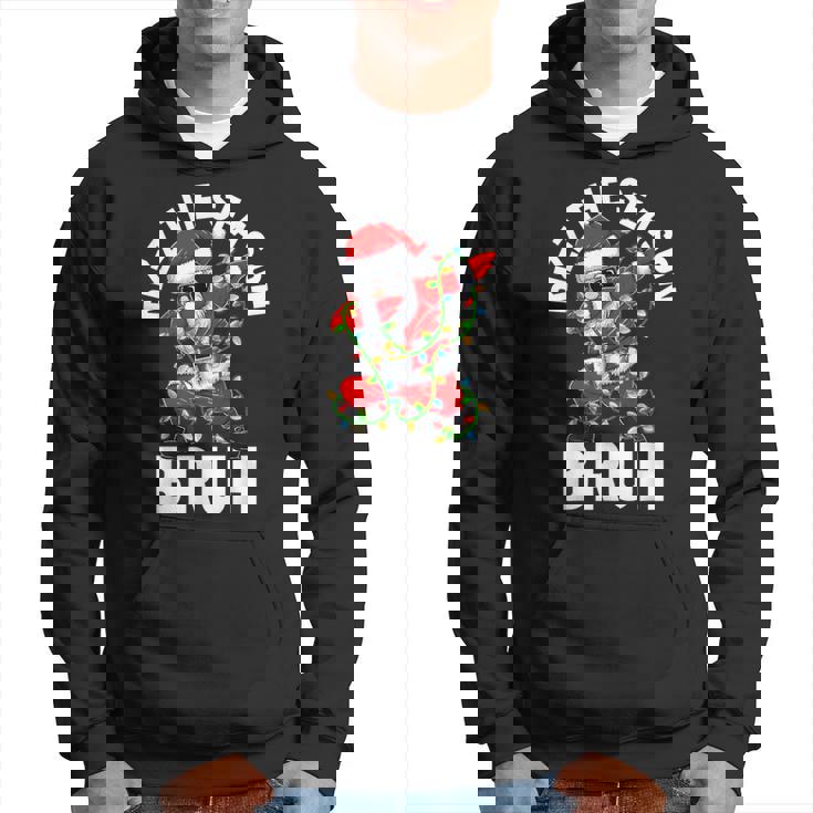 Rizz The Season Bruh Christmas Rizzmas Santa Claus Rizzler Hoodie | Mazezy