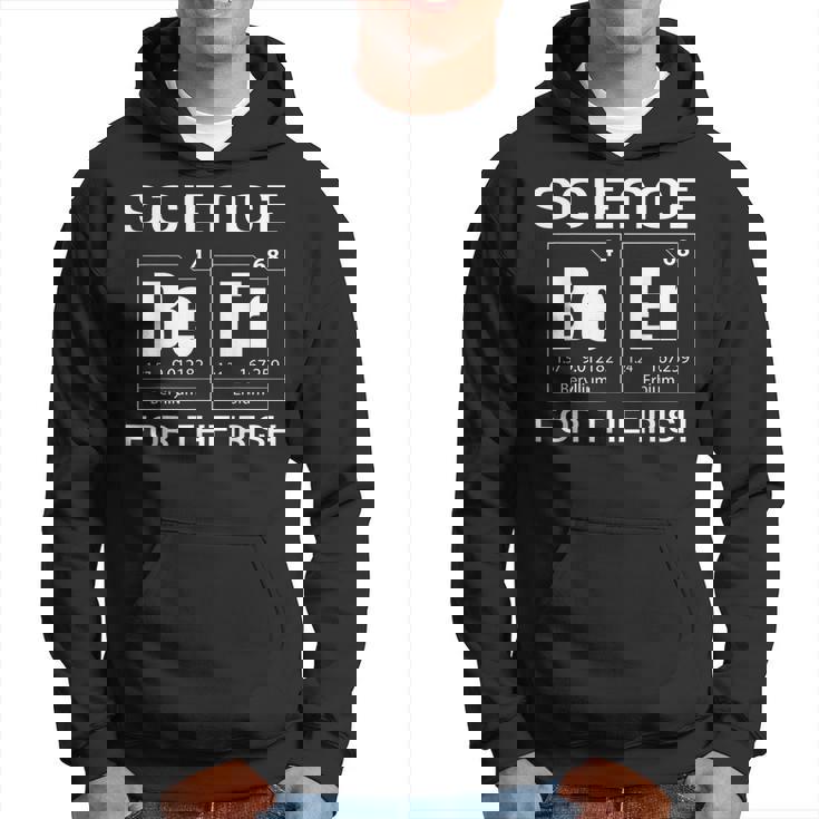 Science For The Irish Beer Periodic Table White Hoodie - Monsterry