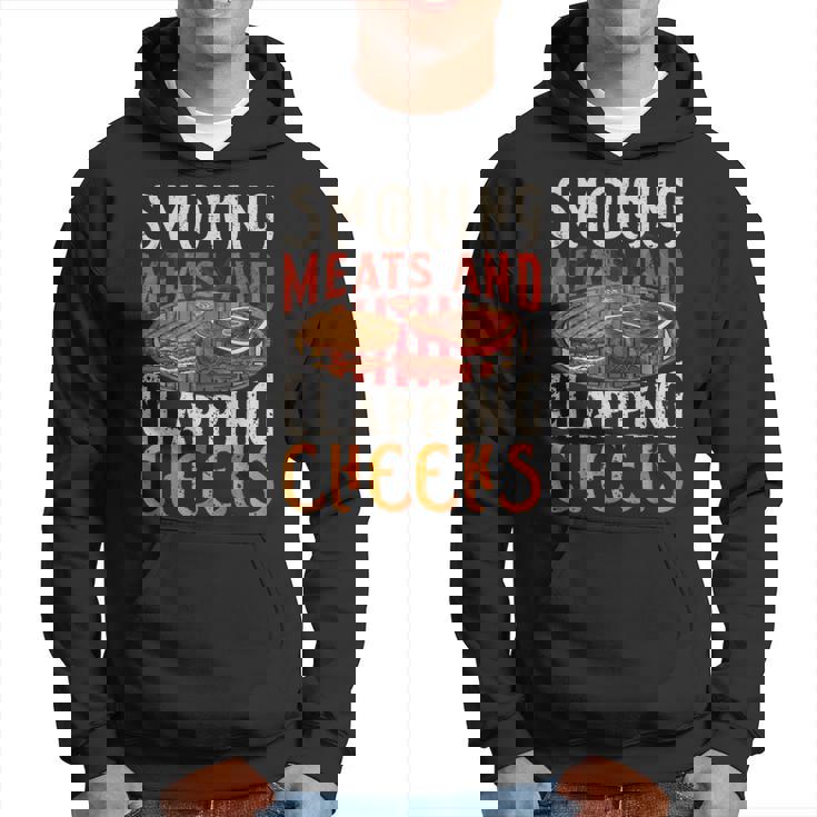 Smoking Meats And Clapping Cheeks Bbq Meat Smoke Hoodie - Monsterry