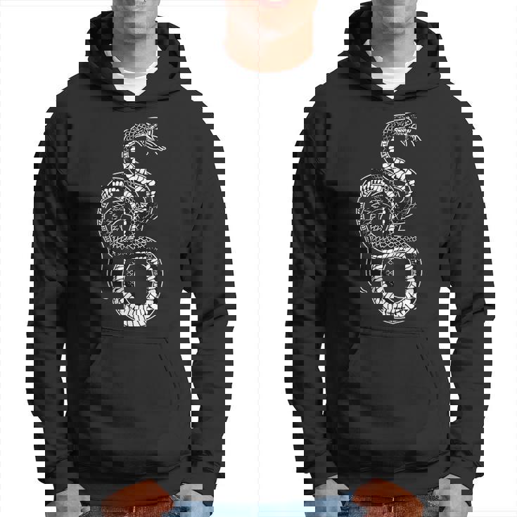 Snake X Serpent X Black Snake X Coil Blackwork T-Shirt | Mazezy