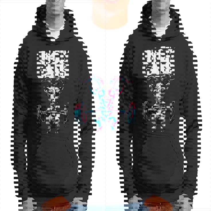 Unholy Gains Satanic Workout Devil Worship Goat Baphomet Gym Hoodie ...
