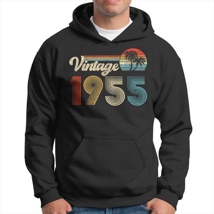 Vintage 1955 69Th Birthday Born In 1955 69 Year Old Hoodie - Monsterry