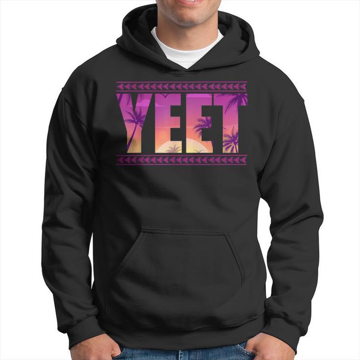 Vintage Yeet Apparel Saying Yeet Quotes Blue Hoodie | Mazezy