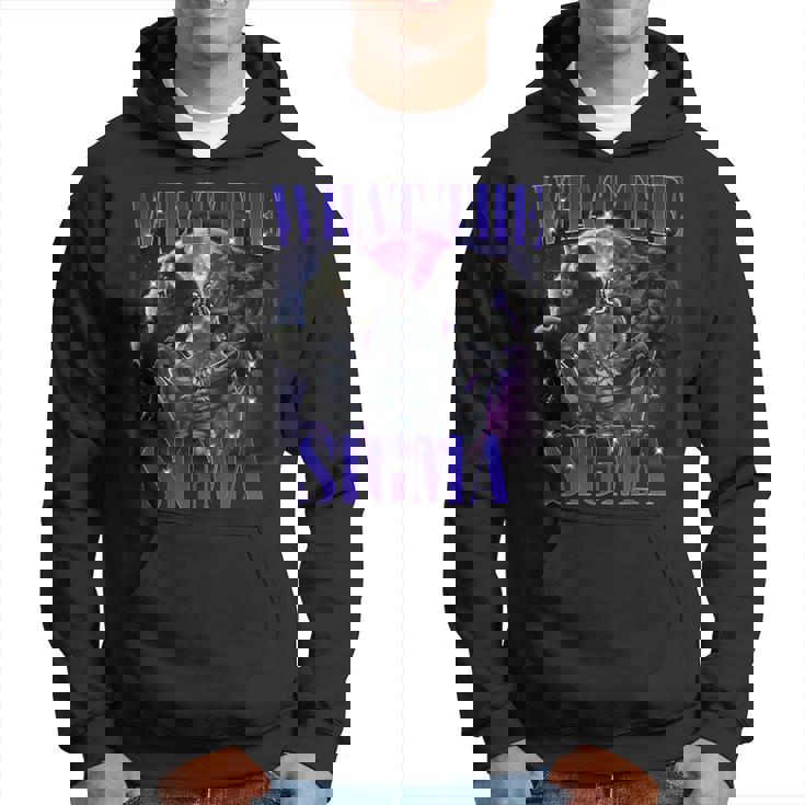 Wolf What The Sigma Alpha Wolf Meme Hoodie | Mazezy