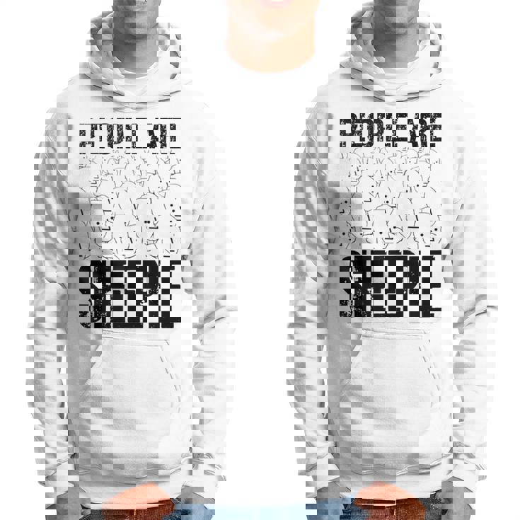 People Are Sheeple Wojak Npc Meme Brainwashed Masses Obey Hoodie ...