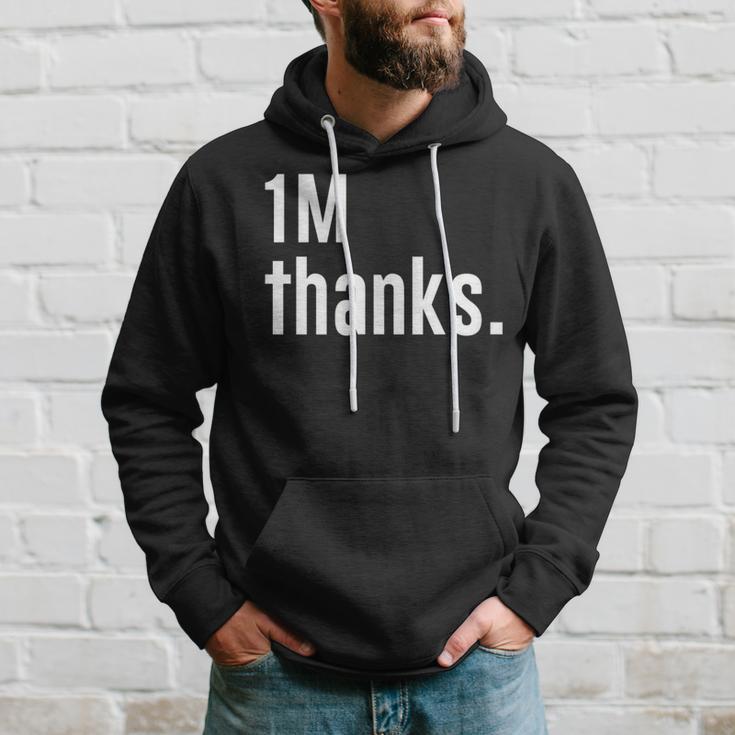 1M Thanks One Million Goal Achievement Best Motivational Hoodie - Monsterry