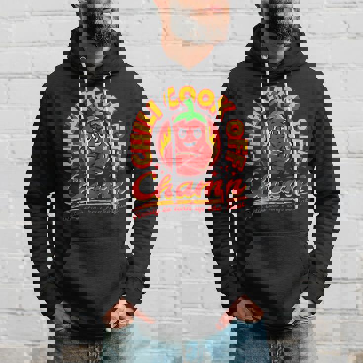 Chili Cook Off Champ Chili Con Carne Pepper Mascot Hoodie - Monsterry