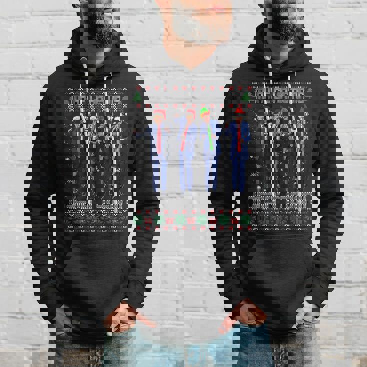 Make Christmas Great Again Ugly Sweaters Trump Dance Santa Hoodie ...