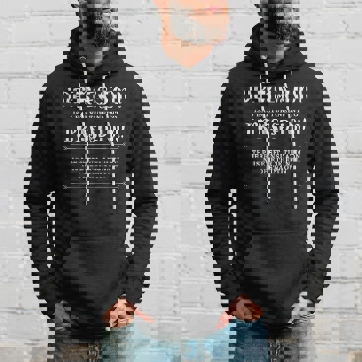 Depression I Pressed On Mental Health Awareness Hoodie - Monsterry