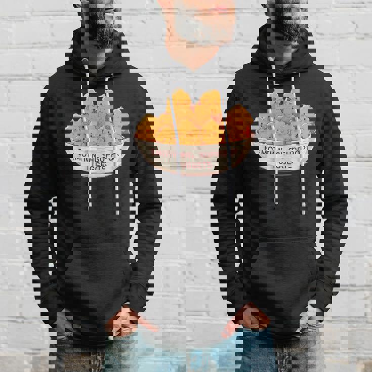 Emotional Support Nuggets Cute Kawaii Nugget Cup Hoodie - Monsterry