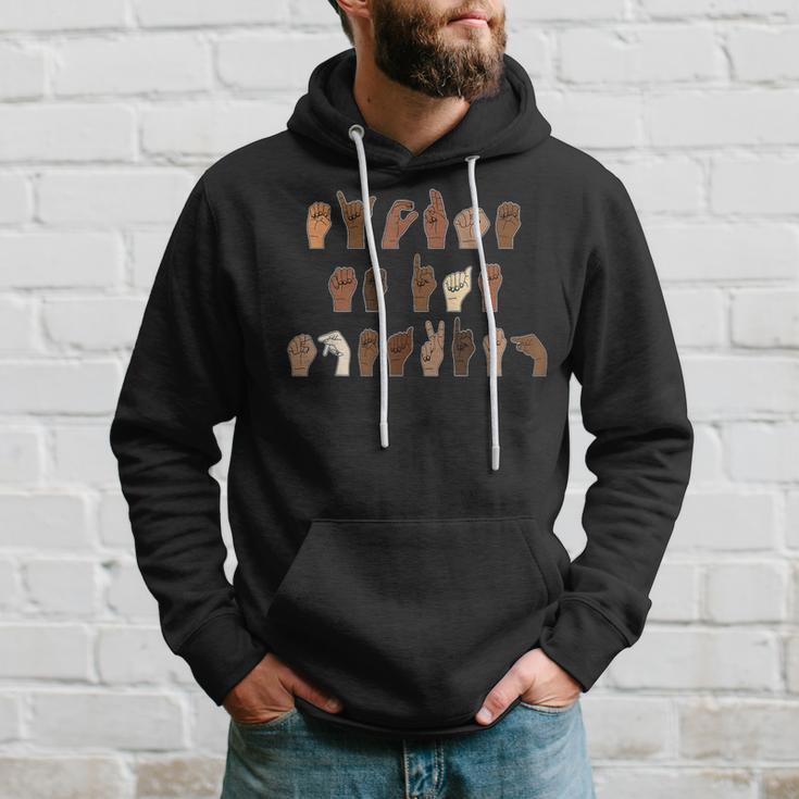Excuse Me I'm Speaking Asl Sign Language Hands Kamala Harris Hoodie ...