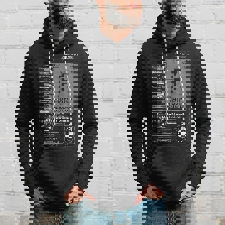 Fluorine F Element Atomic Number 9 Science Hoodie - Monsterry