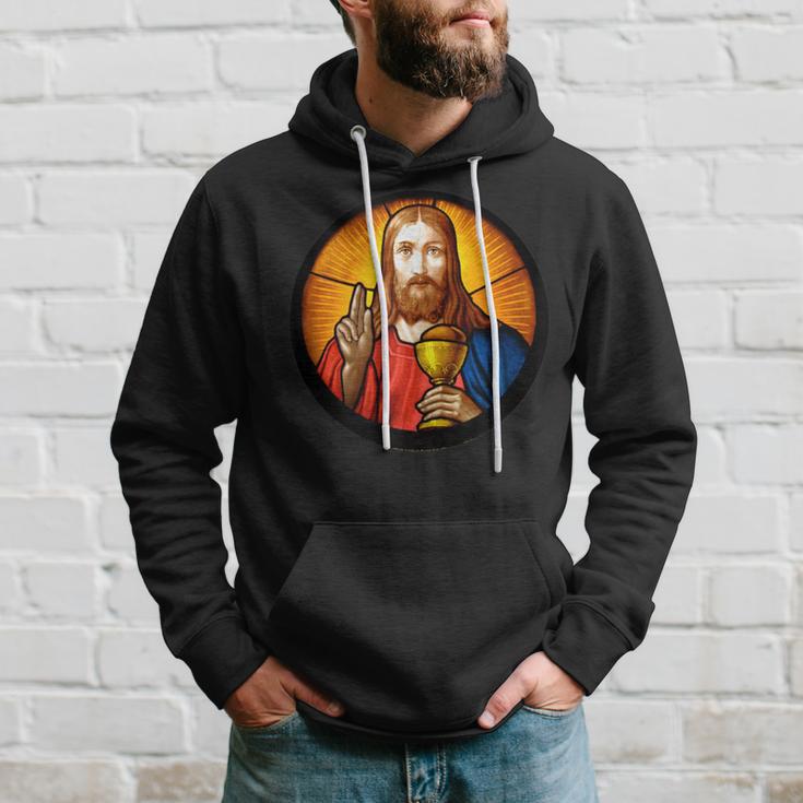 Jesus Holding Mass Last Supper Eucharist Holy Communion Hoodie ...