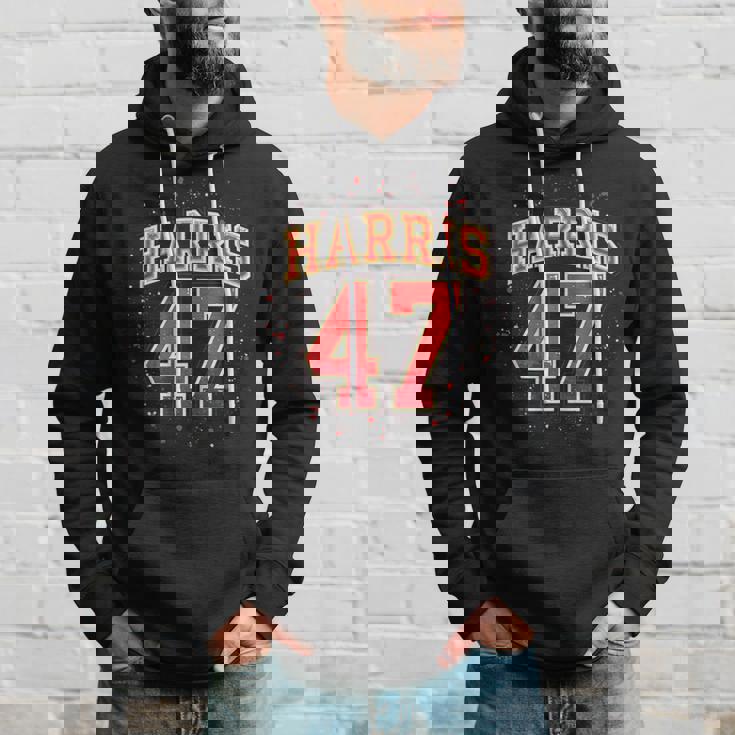 Kamala Harris 47 College University Lettering 47Th President Hoodie ...