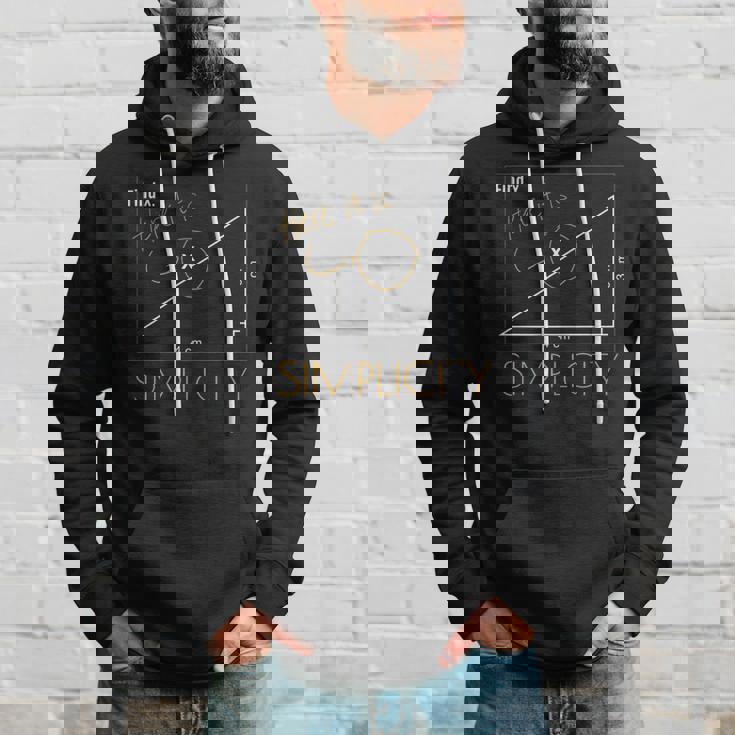 Math Equation Simplicity Find X Math Puns Punny Hoodie - Monsterry